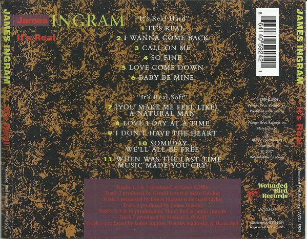 James Ingram Its Real : Back | CD Covers | Cover Century | Over 1.000. ...